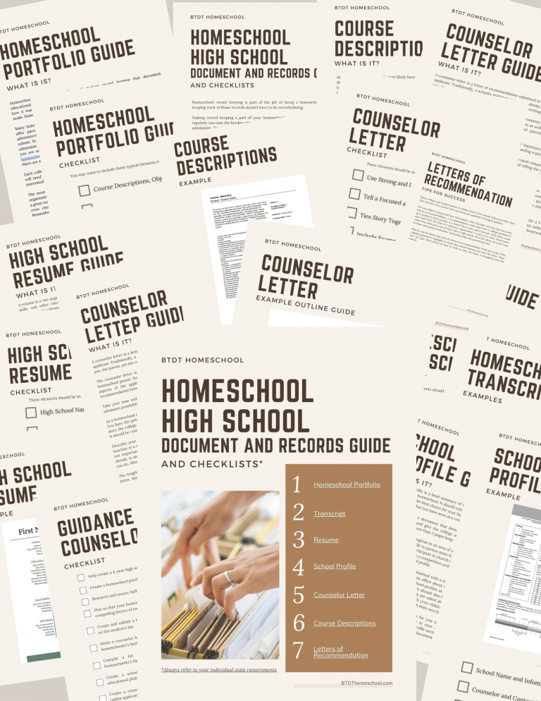 The Ultimate Homeschool High School Document and Records Guide