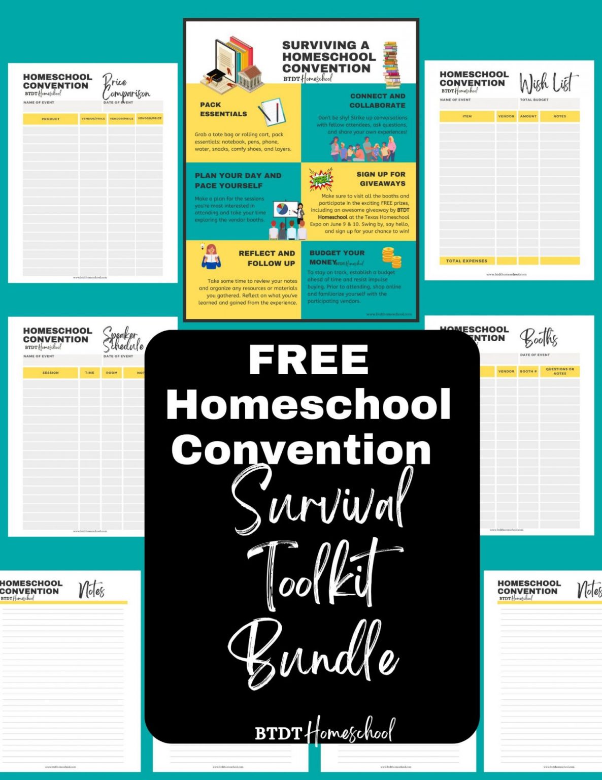 FREE Homeschool Convention Survival Toolkit - BTDT Homeschool