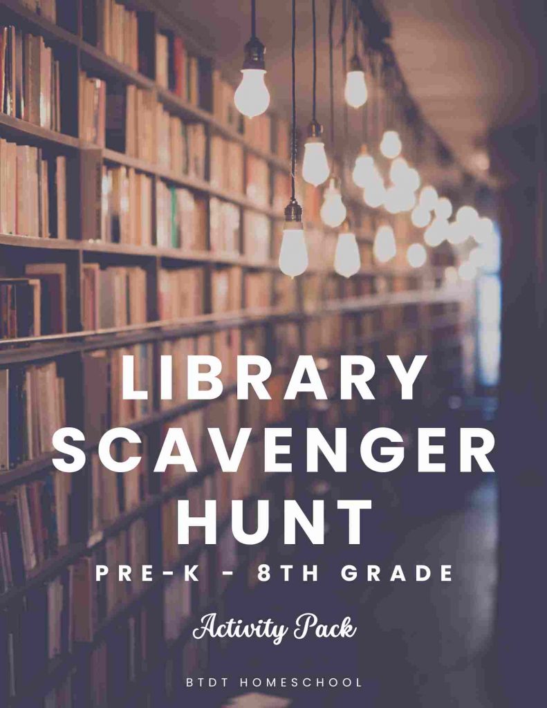 Free Library Scavenger Hunt - BTDT Homeschool