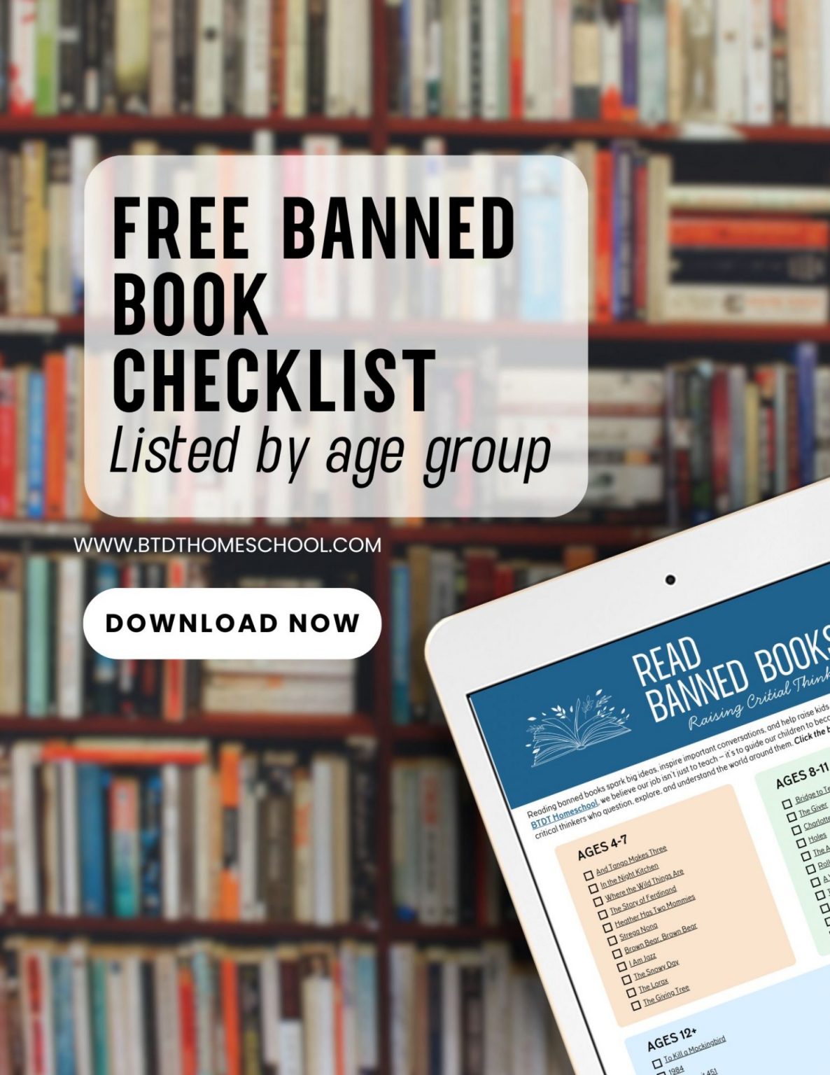 Free Banned Book Reading Challenge